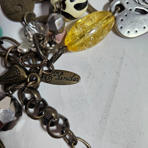 Plunder | Jewelry | Plunder Necklace Heart Multicolor Beads Key ...